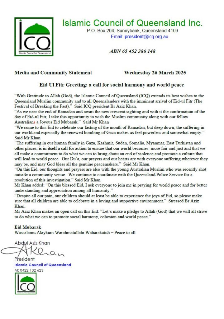Islamic Council of Queensland - ICQ
